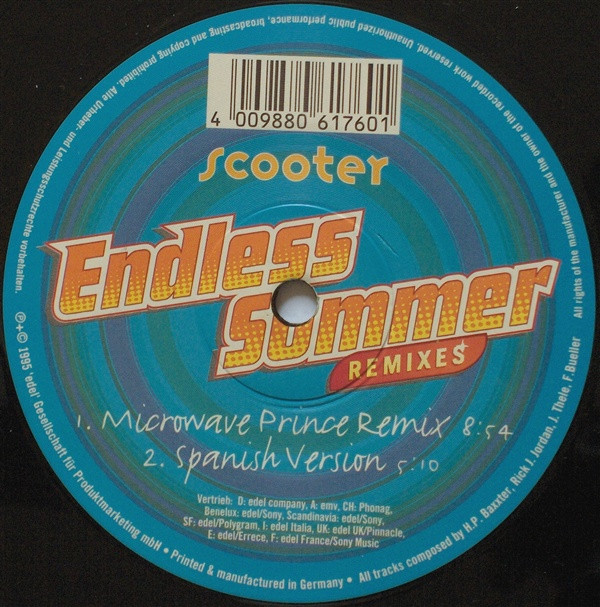Scooter - Endless Summer (Remixes) | Club Tools (006176-0 CLU) - XTCR ...