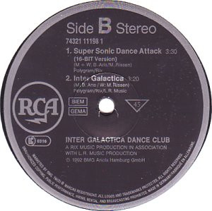 Inter Galactica Dance Club - Super Sonic Dance Attack | RCA (74321 ...