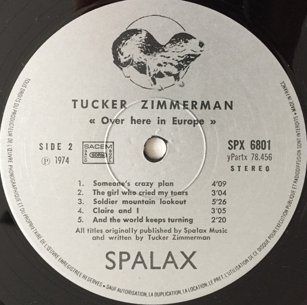 Tucker Zimmerman - Over Here In Europe | Spalax (SPX 7 6801) - Dizonord