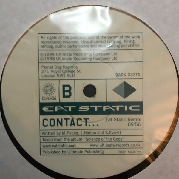 Eat Static - Contact... | Planet Dog (BARK 033TX) - Dizonord