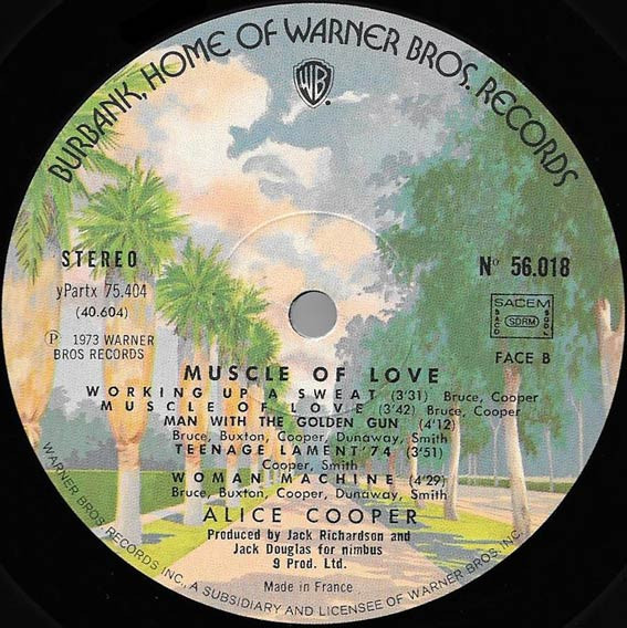 Alice Cooper - Muscle Of Love | Warner Bros. Records (56 018) - Dizonord