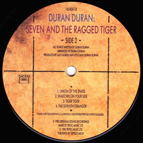 Duran Duran - Seven And The Ragged Tiger | EMI (1654541) - Dizonord