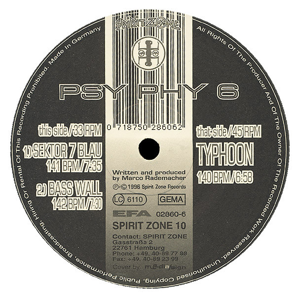 Psy Phy 6 - Typhoon | Spirit Zone Recordings (SPIRIT ZONE 10) - Dizonord