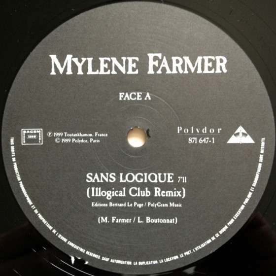 Mylene Farmer - Sans Logique | Polydor (871 647-1) - Dizonord